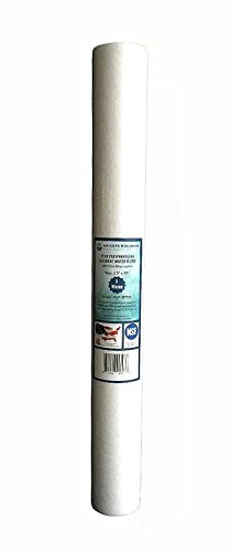 WFD, WF-SP205 2.5"x20" 5 Micron Sediment Water Filter Cartridge, Spun Polypropylene, Fits in 20" Standard Size Housings of Filtration Systems (1 Pack)