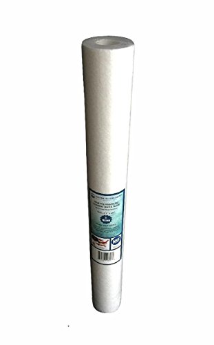 WFD, WF-SP205 2.5"x20" 5 Micron Sediment Water Filter Cartridge, Spun Polypropylene, Fits in 20" Standard Size Housings of Filtration Systems (1 Pack)