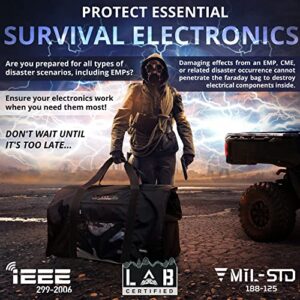 Mission Darkness Revelation EMP Shield for Generators and Extra-Large Electronics // Military-Grade Faraday Bag for EMP/CME Protection, Forensic Investigators, Preppers, and Personal Security