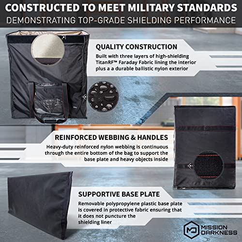 Mission Darkness Revelation EMP Shield for Generators and Extra-Large Electronics // Military-Grade Faraday Bag for EMP/CME Protection, Forensic Investigators, Preppers, and Personal Security