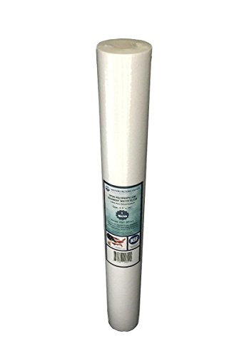 WFD, WF-SP201 2.5"x20" 1 Micron Sediment Water Filter Cartridge, Spun Polypropylene, Fits in 20" Standard Size Housings of Filtration Systems (4 Pack)