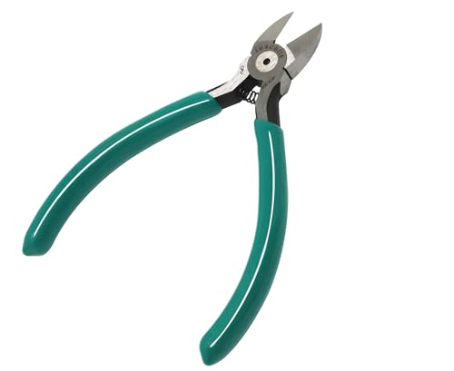 iexcell 4.5" Side Cutter Diagonal Wire Cutting Pliers Nippers Repair Tool, Green, Chrome-Vanadium Steel