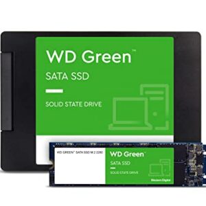 Western Digital 240GB WD Green Internal PC SSD Solid State Drive - SATA III 6 Gb/s, 2.5"/7mm, Up to 550 MB/s - WDS240G2G0A