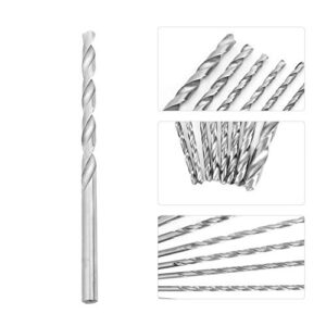 8pcs HSS Extra Long Drill Bit Set Round Shank for Wood Aluminum Plastic 4mm/4.2mm/4.5mm/5mm/5.2mm/6mm/8mm/10mm