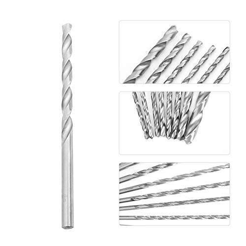 8pcs HSS Extra Long Drill Bit Set Round Shank for Wood Aluminum Plastic 4mm/4.2mm/4.5mm/5mm/5.2mm/6mm/8mm/10mm