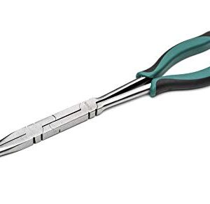 SATA Straight Body Double x-Pliers, with Green Handles & A Long-Nose Design for Access in Tight Spaces - ST70711