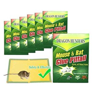 (pack of 7) large size mouse glue trap, sticky super hold traps for mice rats rodents, extra large (8.5" x 12.5"), lucky 7 packs