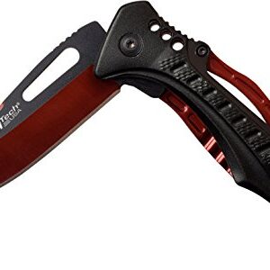 MTech USA Ballistic MT A705G2 RD Spring Assist Folding Knife, Red