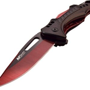 MTech USA Ballistic MT A705G2 RD Spring Assist Folding Knife, Red