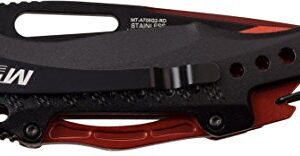 MTech USA Ballistic MT A705G2 RD Spring Assist Folding Knife, Red