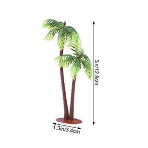 Amosfun 5Pcs Plastic Coconut Palm Tree Miniature Plant Pots Bonsai Craft Micro Landscape DIY Decor…