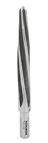 Accusize Industrial Tools H.S.S. Spiral Flute Aligning Reamer, 5/8'' Cutting Diameter, 1/2'' Shank Diameter, 0522-0058