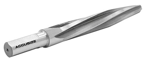 Accusize Industrial Tools H.S.S. Spiral Flute Aligning Reamer, 5/8'' Cutting Diameter, 1/2'' Shank Diameter, 0522-0058