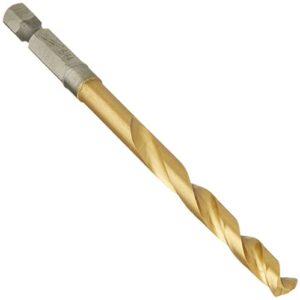 milwaukee electric tool 48-89-4612 twist impact drill bit, 15/64" diameter x 4.13" l, 2-11/32", 1/4" hex shank, 135 degree