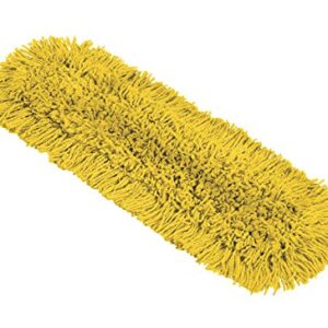 Rubbermaid Commercial Products - 2018810 Maximizer Dust Mop Pad and EZ Access Scraper, 24in, Replacement Pad Yellow