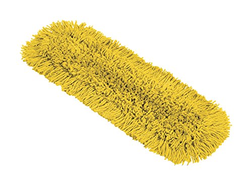 Rubbermaid Commercial Products - 2018810 Maximizer Dust Mop Pad and EZ Access Scraper, 24in, Replacement Pad Yellow