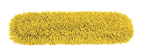 Rubbermaid Commercial Products - 2018810 Maximizer Dust Mop Pad and EZ Access Scraper, 24in, Replacement Pad Yellow