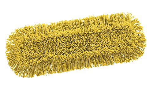 Rubbermaid Commercial Products - 2018810 Maximizer Dust Mop Pad and EZ Access Scraper, 24in, Replacement Pad Yellow