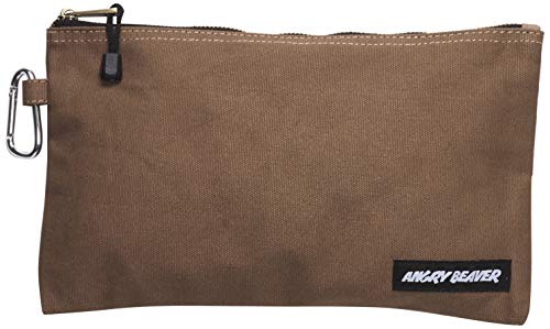 Angry Beaver Waxed Canvas Work Shop Apron For Men, Wood Workers Apron, Adjustable Construction or Craftsman Shop Apron with Utility Pockets and Tool Loop