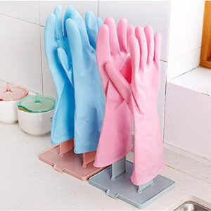 2 Pieces Kitchen Rubber Gloves Racks Drain Towel Storage Holders Home Cleaning Tool Drying Rack Sink Accessories