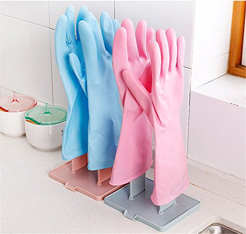 2 Pieces Kitchen Rubber Gloves Racks Drain Towel Storage Holders Home Cleaning Tool Drying Rack Sink Accessories