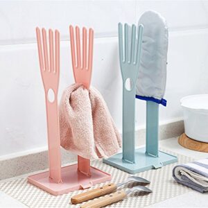 2 Pieces Kitchen Rubber Gloves Racks Drain Towel Storage Holders Home Cleaning Tool Drying Rack Sink Accessories