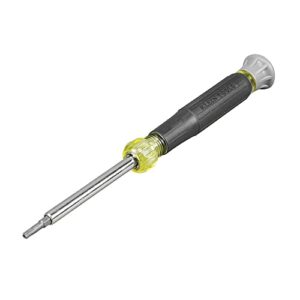 Klein Tools 32585 Multi-bit Precision Screwdriver Set, 4-in-1 Electronics Screwdriver with Industrial Strength Torx Bits, Spin Top