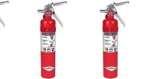 Amerex B417, 2.5lb ABC Dry Chemical Class A B C Fire Extinguisher, with Wall Bracket (4-PACK)