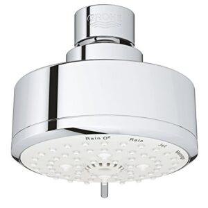 Grohe 27591001 Tempesta Cosmopolitan 100 2.5 GPM 4 Spray Shower Head, Starlight Chrome