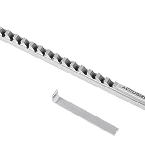 Accusize Industrial Tools 4Mm-B Keyway Broach, 19/64'' to 1-11/16'' Length of Cut, Requires 1 Shim, 5001-0006