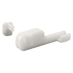 prime-line mp6090 shower door bottom guide, 2 in. reach, nylon construction, bottom mount (2 pack)