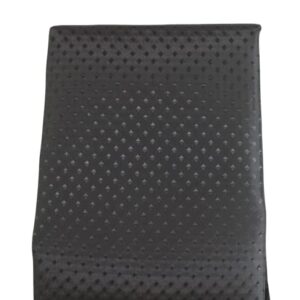 Dependable Industries Inc. Essentials Black Fabric Sink Skirt Mosaic Stitch Black Self Stick Adhesive