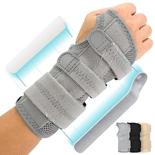 Vive Carpal Tunnel Wrist Brace (Left or Right) - Arm Compression Hand Support Splint - for Men, Women, Kids, Bowling, Tendonitis, Arthritis, Athletic Pain, Sports, Golf - Universal Adjustable Fit