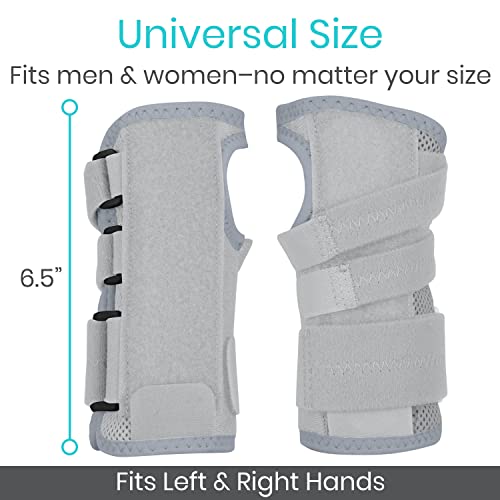 Vive Carpal Tunnel Wrist Brace (Left or Right) - Arm Compression Hand Support Splint - for Men, Women, Kids, Bowling, Tendonitis, Arthritis, Athletic Pain, Sports, Golf - Universal Adjustable Fit