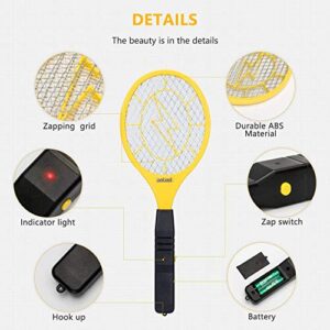 Electric Fly Swatter Racket - Indoor Bug Zapper for Home, Fly Zapper, Mosquito Killer, Gnat Control, Pest Insect Catcher, Fly Swatter & Bug Zapper Outdoor, Indoor Mosquito Zapper