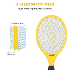 Electric Fly Swatter Racket - Indoor Bug Zapper for Home, Fly Zapper, Mosquito Killer, Gnat Control, Pest Insect Catcher, Fly Swatter & Bug Zapper Outdoor, Indoor Mosquito Zapper