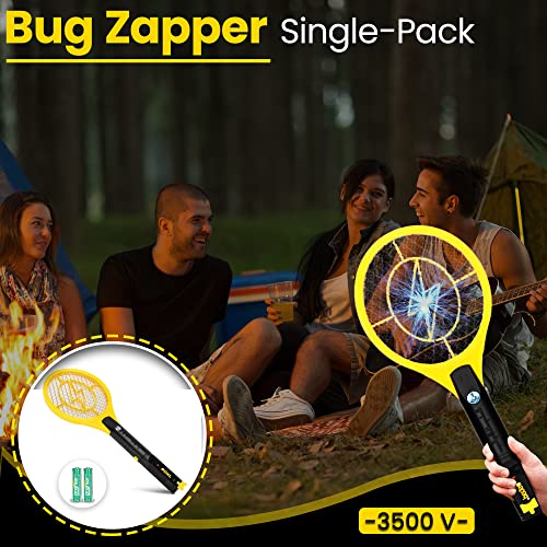 Electric Fly Swatter Racket - Indoor Bug Zapper for Home, Fly Zapper, Mosquito Killer, Gnat Control, Pest Insect Catcher, Fly Swatter & Bug Zapper Outdoor, Indoor Mosquito Zapper