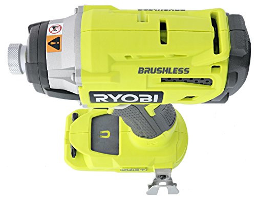 Ryobi P238 18V One+ Brushless 1/4 2,000 Inch Pound, 3,100 RPM Cordless Impact Driver w/ Gripzone Overmold, Belt Clip, and Tri-Beam LED (Power Tool Only, Battery Not Included)