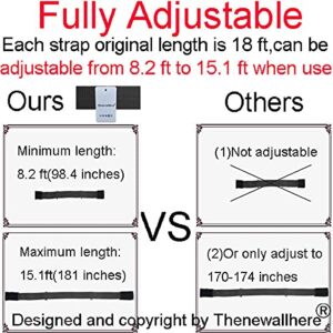 Thenewallhere Moving Straps,for Shoulder Lifting or Carrying Furniture,Equipment,Mattress,Appliance.Adjustable Moving Accessories Supplies.2-Person Movers Easily Lift Heavy Objects Up to 800 Lbs