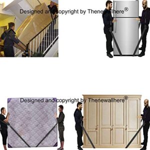 Thenewallhere Moving Straps,for Shoulder Lifting or Carrying Furniture,Equipment,Mattress,Appliance.Adjustable Moving Accessories Supplies.2-Person Movers Easily Lift Heavy Objects Up to 800 Lbs