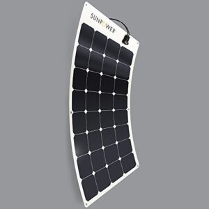 SunPower Flexible 100 Watt Monocrystalline Solar Panel