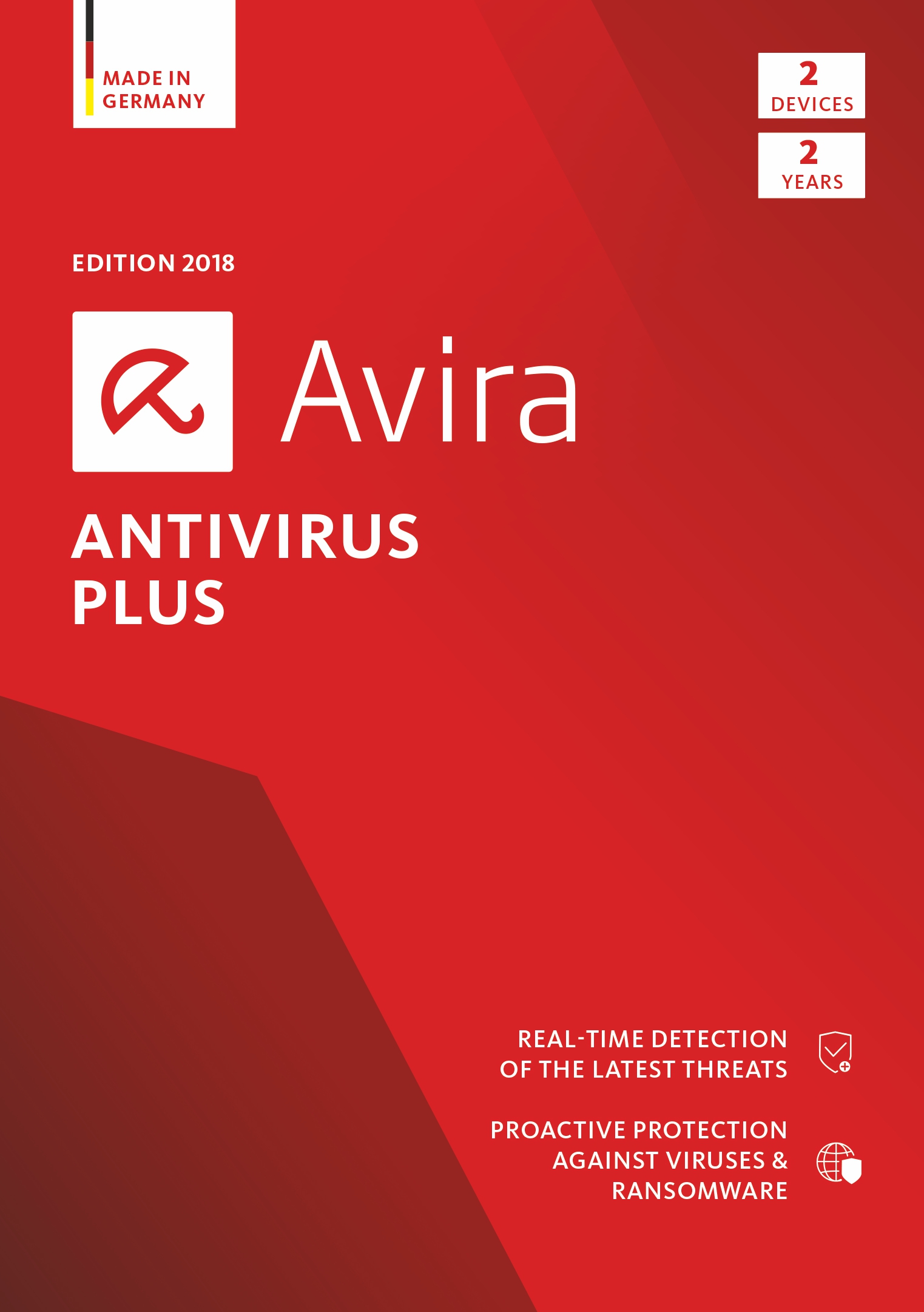 Avira Antivirus Plus 2018 | 2 Device | 2 Year | Download [Online Code]