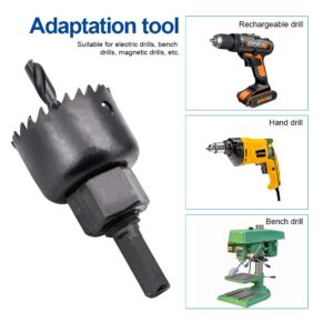 Locisne Hole Saw Set 11 Pieces 3/4" - 2-1/2" Hole Saw Kit with Hex Key and Mandrels for Wood, PVC Board, Plastic Plate Drilling