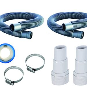 FibroPool 1 1/2" Swimming Pool Filter Hose Replacement Kit (3 Foot + 6 Foot)