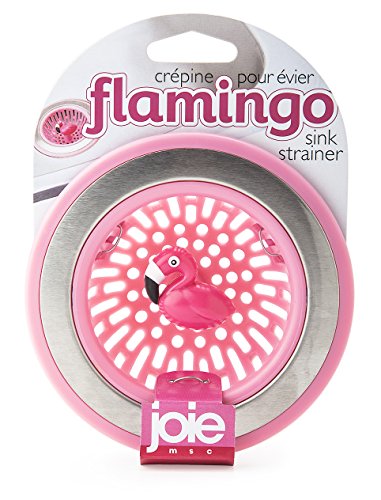 MSC International 19900 Joie Flamingo Kitchen Sink Strainer Basket, Pink