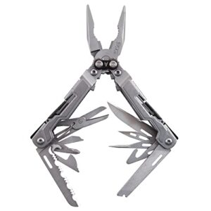 sog multitool pliers pocket knife – powerpint edc tool and compact lightweight multi tool w/ 18 multitools in multi-purpose tool (pp1001-cp)