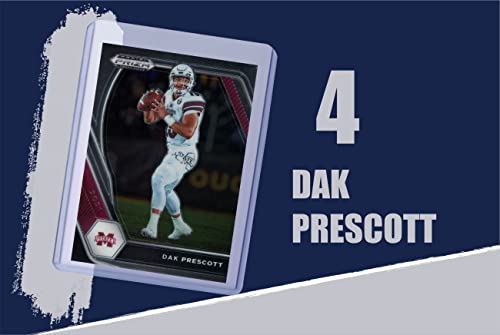 Dak Prescott Football Cards Gift Bundle - Dallas Cowboys (5) Assorted Trading Cards