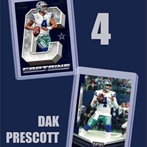 Dak Prescott Football Cards Gift Bundle - Dallas Cowboys (5) Assorted Trading Cards