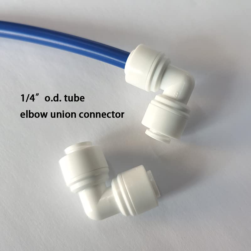 Malida Water purifier quick connector,RO water 1/4 tubing, RO water filter fittings, 1/4 inch tubing blue 10 meters + quick connect 12pcs