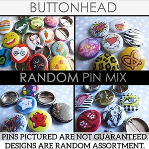 Random Pin Back Button Pins - Bulk Resale Wholesale Lot - 1” (One Inch) Mini Size - 10-200 Per Unique Set